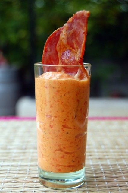 Verrines de potiron au bacon - Association Polen